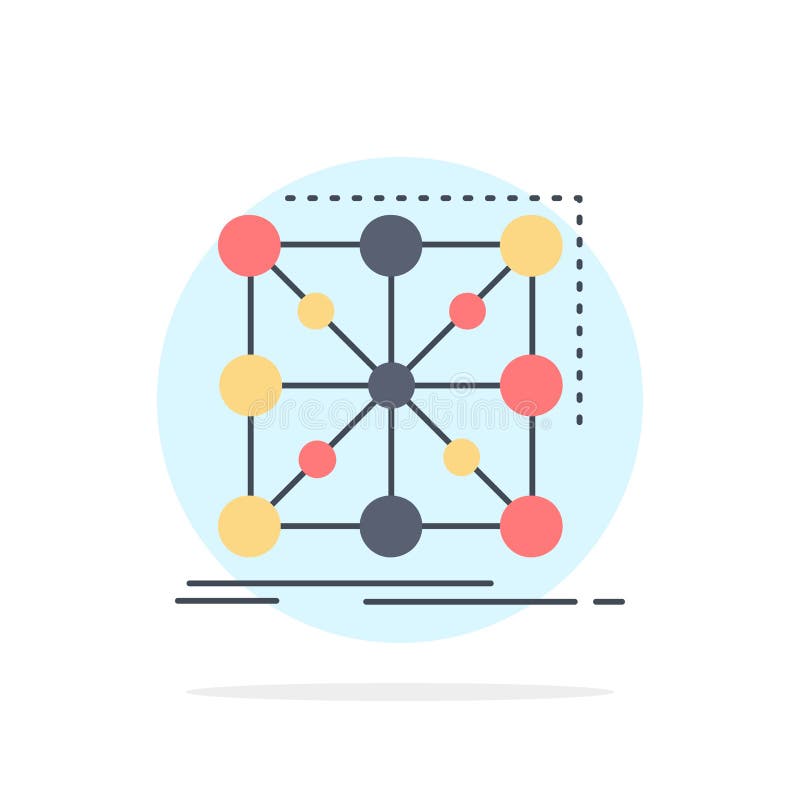 Data, Framework, App, Cluster, Complex Logo Design. Blue And Ora Stock ...