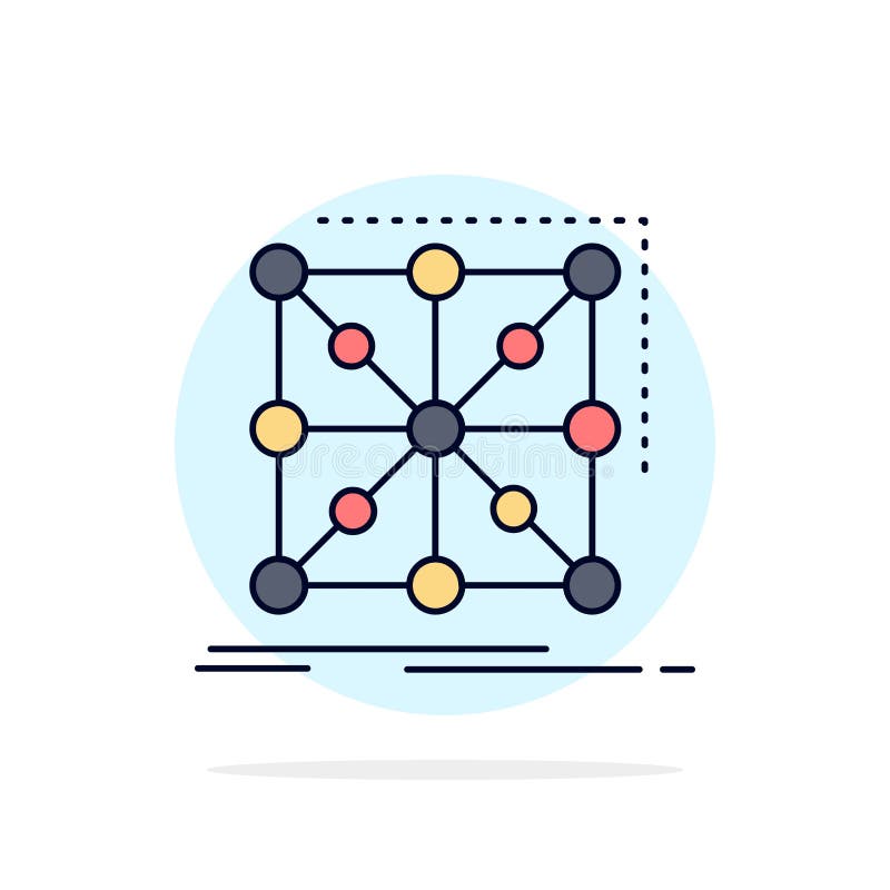 Data, Framework, App, Cluster, Complex Flat Color Icon Vector Stock ...