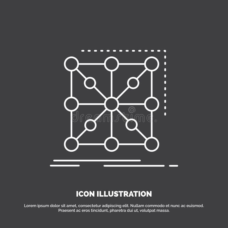 Data Framework App Cluster Complex Icon Line Vector Symbol For Ui And Ux Website Or Mobile