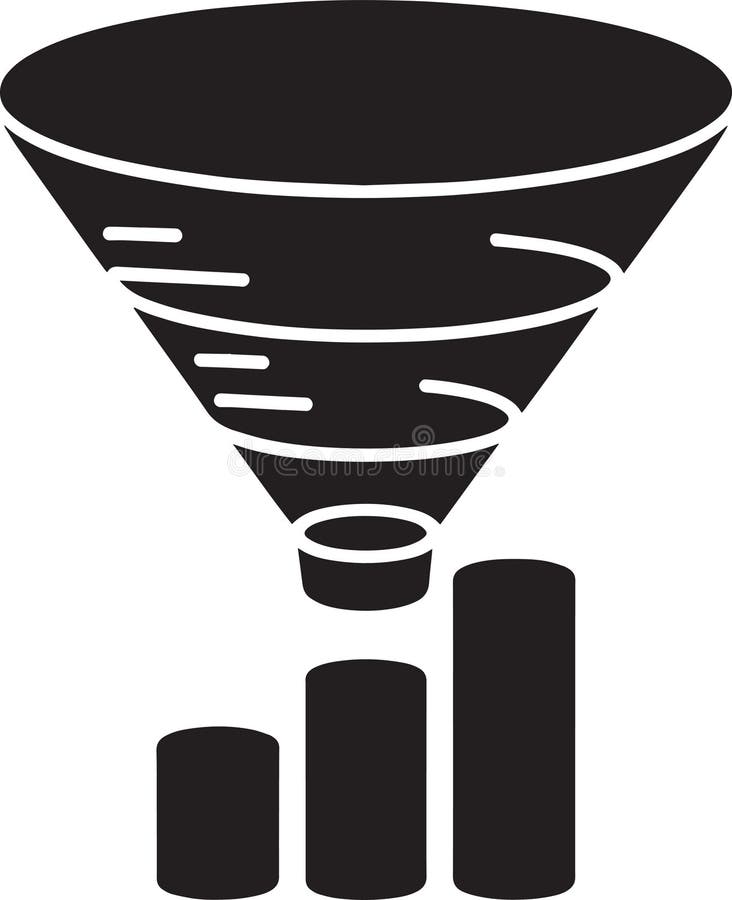 Data Funnel Analysis Conversion Rate Optimization and Sales Process Improvement Strategy Stock ...