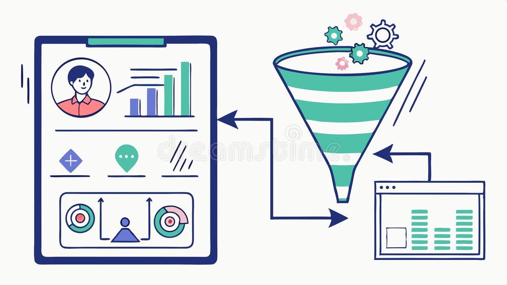 Data Funnel Data Filtering Information Processing And Data Analysis
