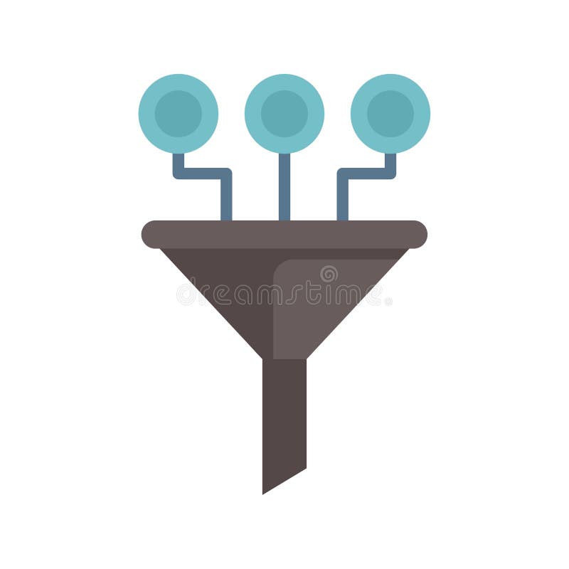 Data Funnel Processing Information Sorting Digital Analysis Icon Stock ... Data Funnel Processing Information Sorting Digital Analysis Icon Stock ...
