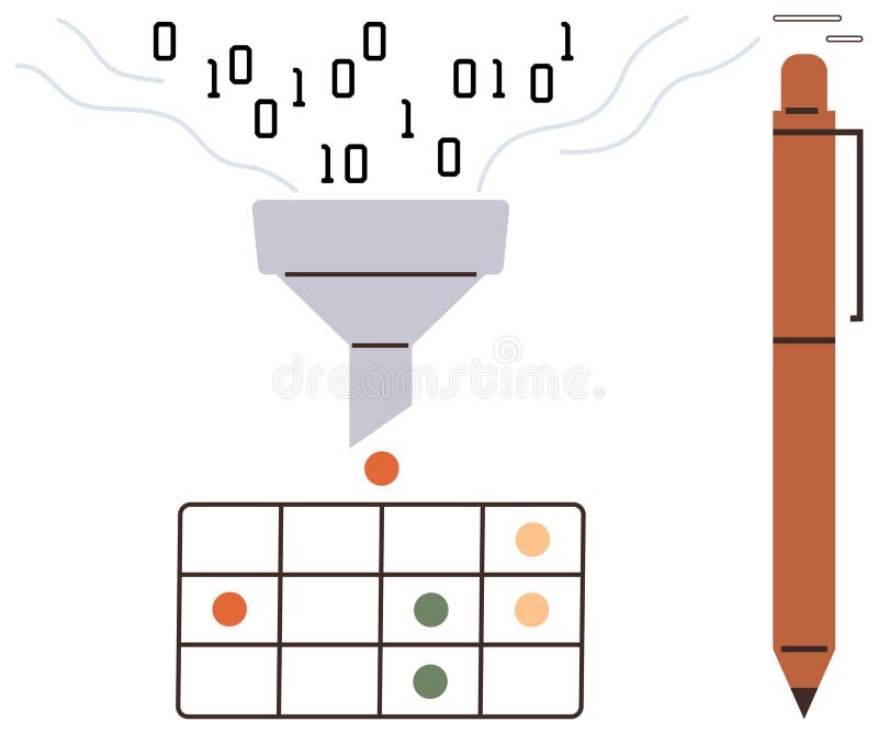 Funnel Transforming Stock Illustrations – 84 Funnel Transforming Stock ...
