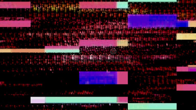 Data Glitch Streaming Data Malfunction 11030 Stock Illustration ...