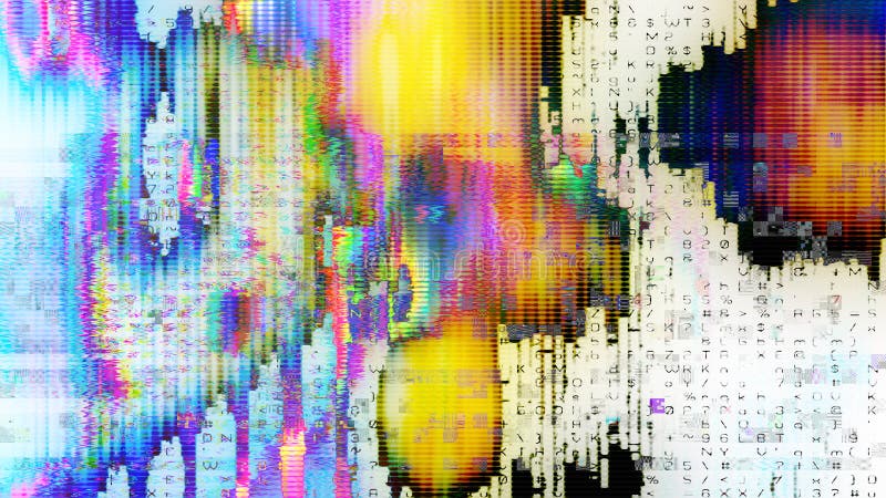 Data Glitch Streaming Data Malfunction 11036 Stock Illustration ...