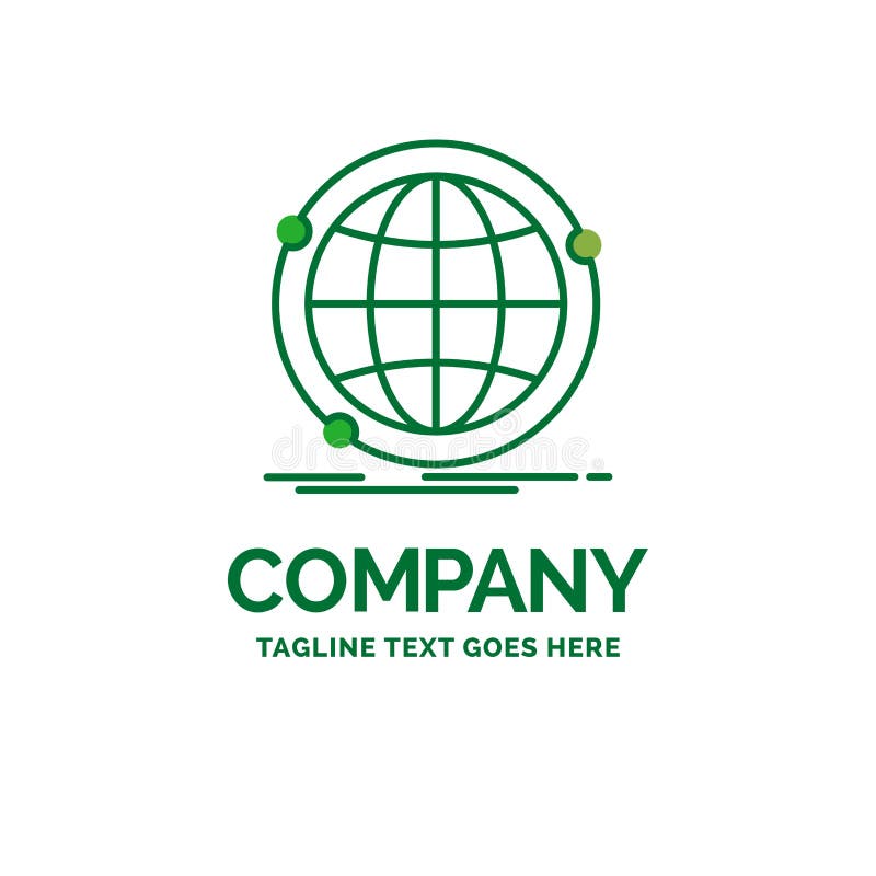 Data, Global, Internet, Network, Web Flat Business Logo Template Stock ...