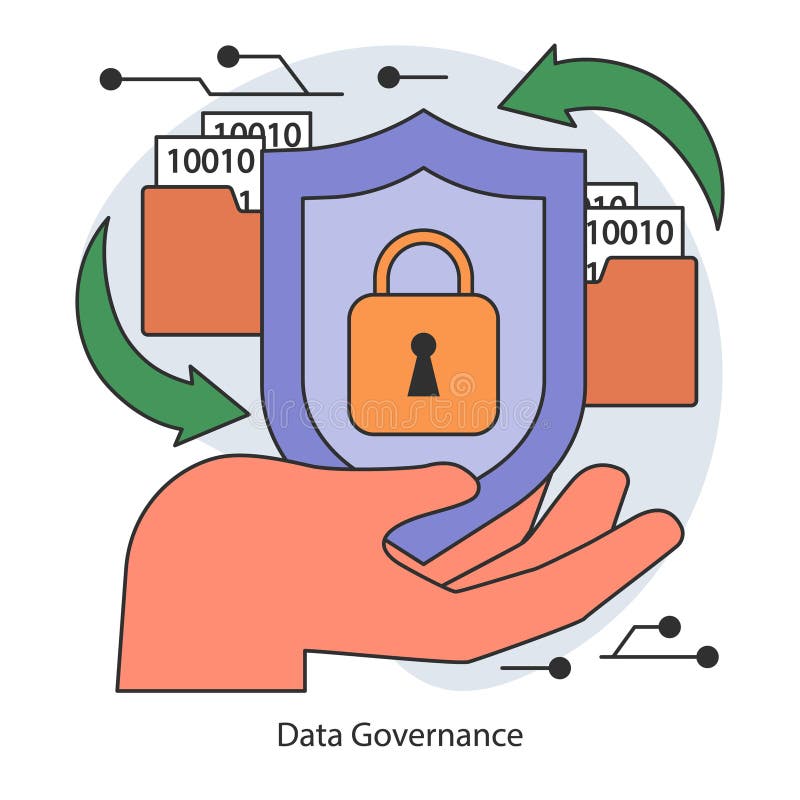 Data Governance. Information Oversight Stock Vector - Illustration of ...