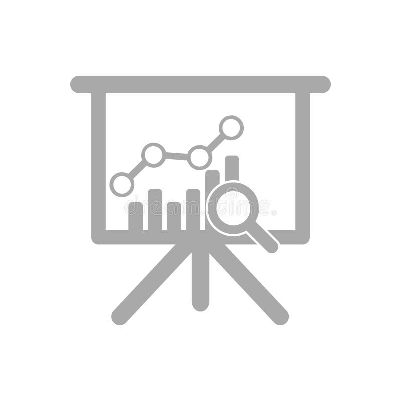 Data , Graph , Chart , Growth Rate, Business Analysis Grey Icon Stock ...