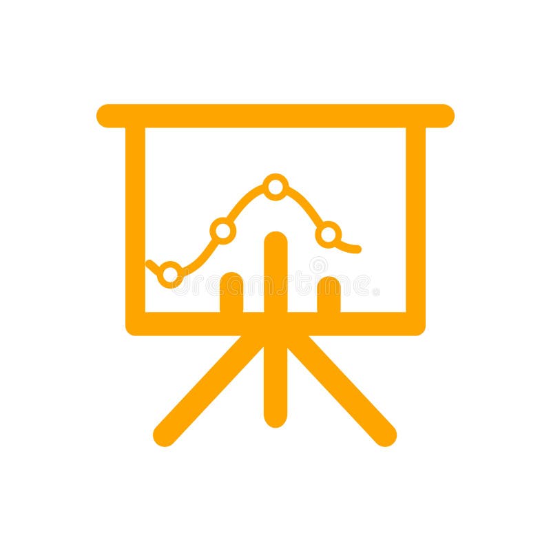 Data , Graph , Chart , Growth Rate, Business Analysis Orange Icon Stock ...