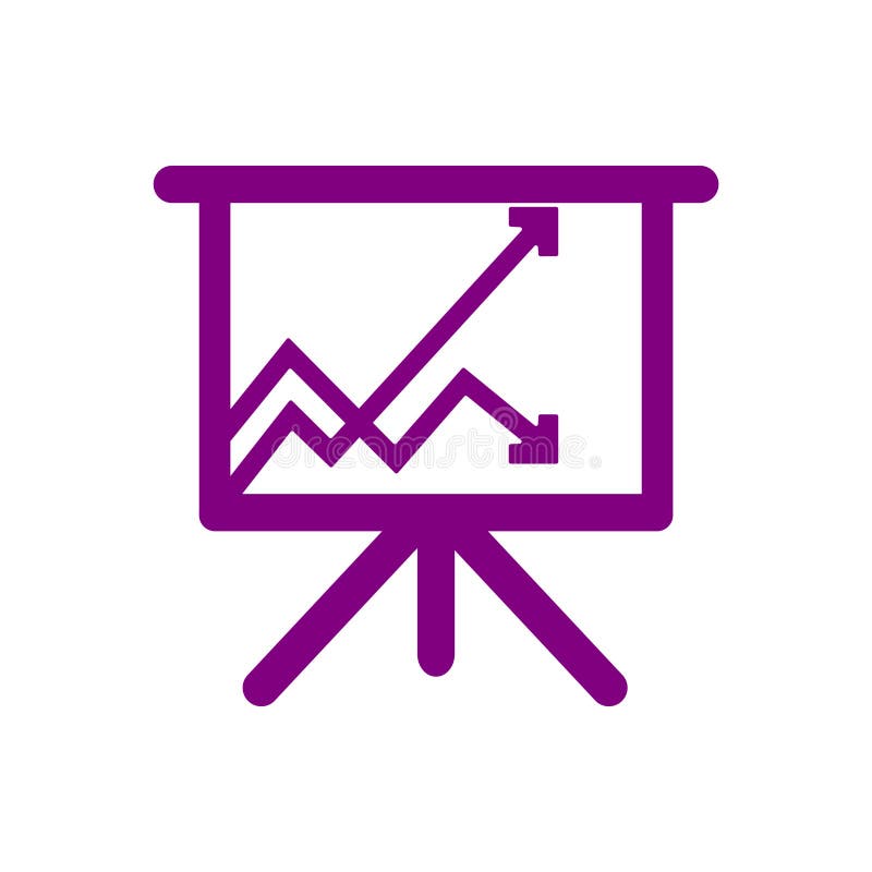 Data , Graph , Chart , Growth Rate, Business Analysis Purple Icon Stock ...