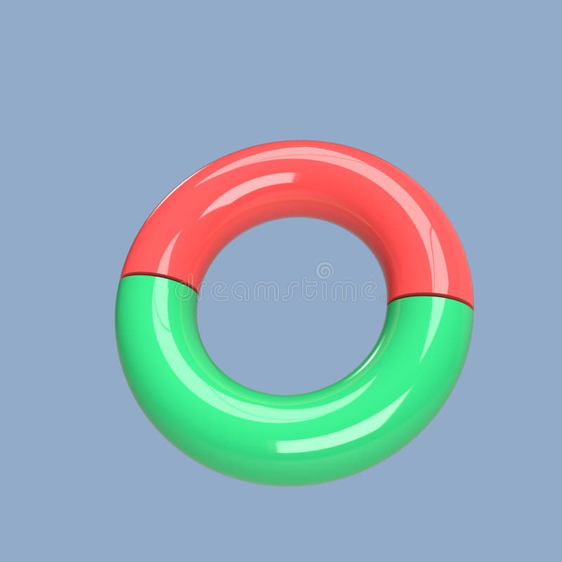 Data Graph 3d Model Cartoon Style. Render Illustration Stock Illustration - Illustration of ...