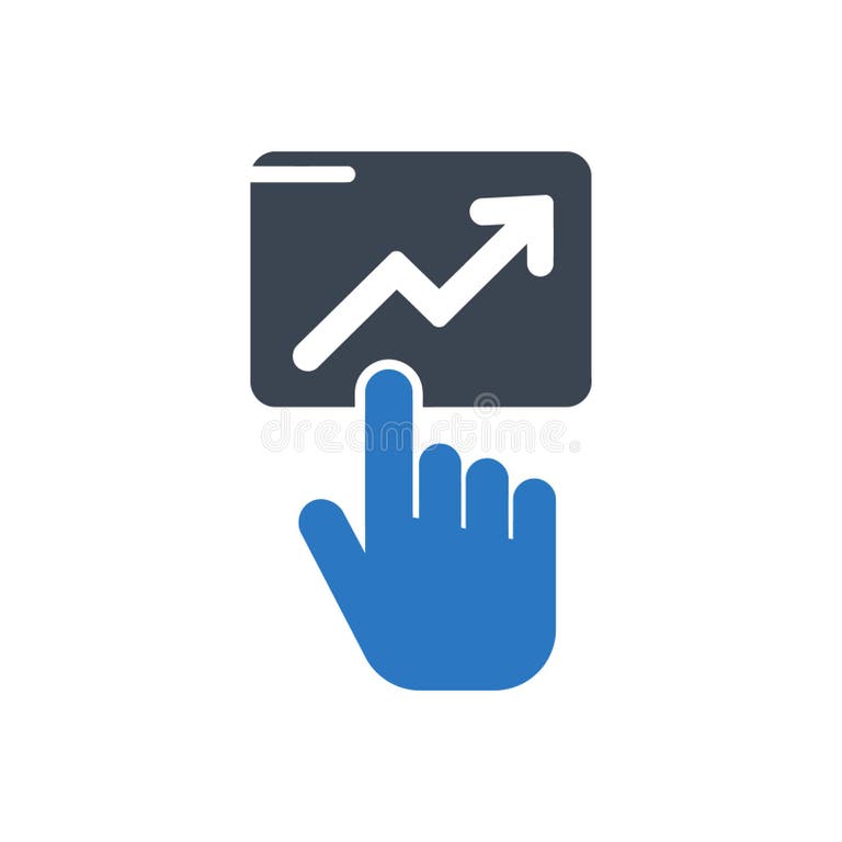 Data Growth Icon stock vector. Illustration of symbol - 361529279