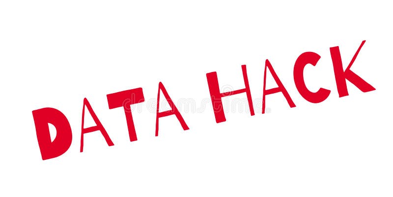 Data Hack rubber stamp stock vector. Illustration of header - 109916961