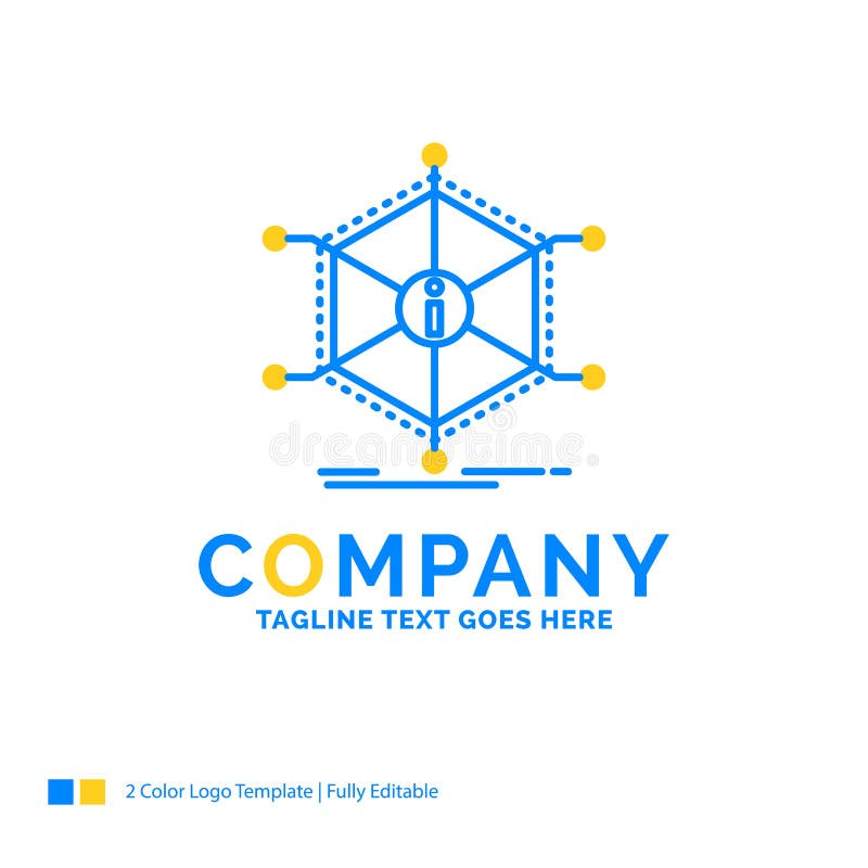 Data, Help, Info, Information, Resources Blue Yellow Business Lo Stock ...
