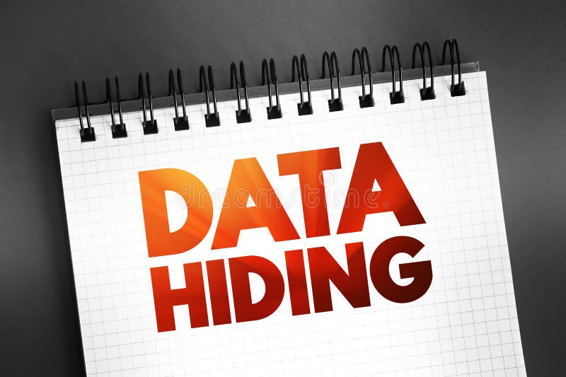 Data Hiding - Technique of Hiding Internal Object Details, Text Concept ... Data Hiding - Technique of Hiding Internal Object Details, Text Concept ...