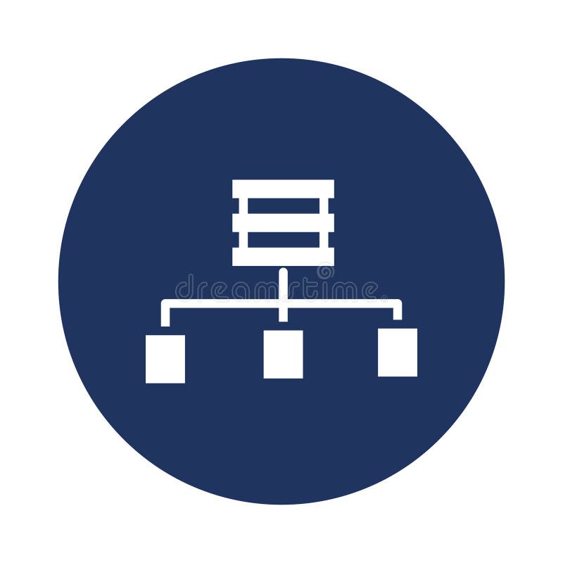 Data Hierarchy Vector Icon Which Can Easily Modify or Edit Stock Vector ...