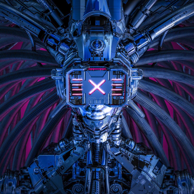 Queen of the data stream stock illustration. Illustration of artificial ...