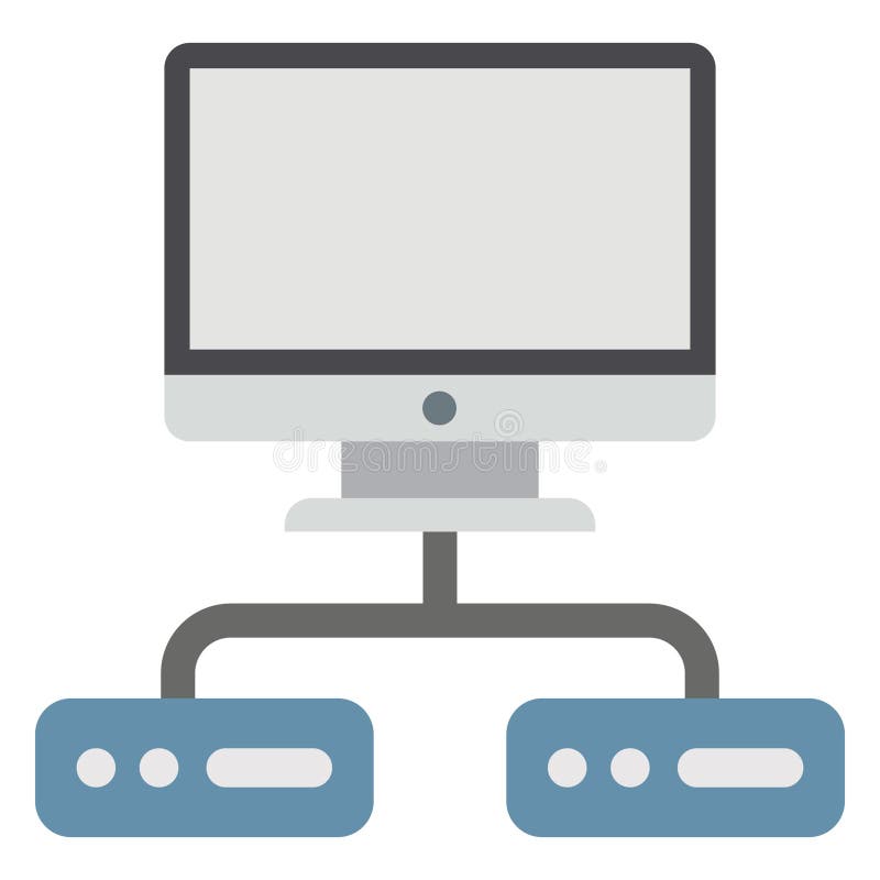 Data Hosting Domain Hosting Color Vector Icon Which Can Easily Modify
