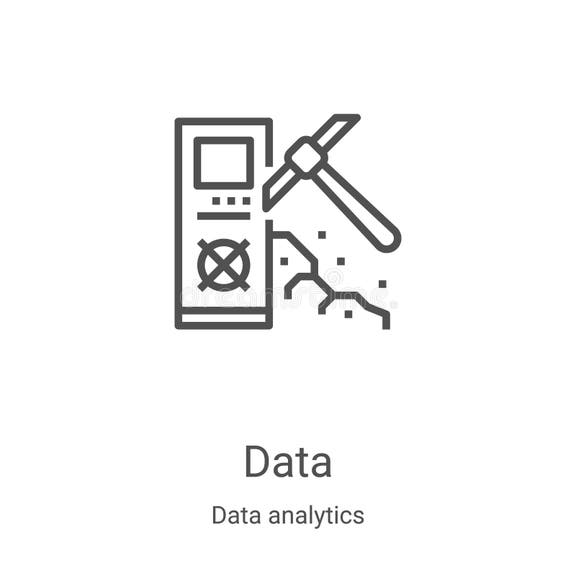 Data Icon Vector from Data Analytics Collection. Thin Line Data Outline ...