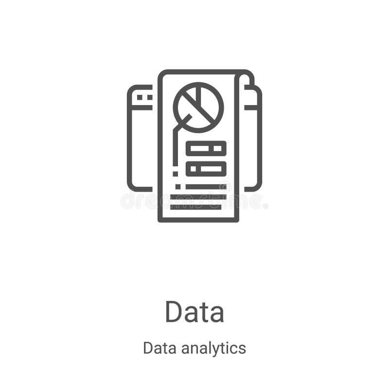 Data Icon Vector from Data Analytics Collection. Thin Line Data Outline ... Data Icon Vector from Data Analytics Collection. Thin Line Data Outline ...