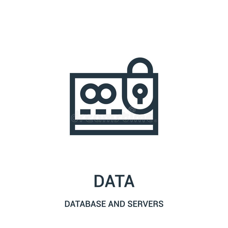 Data Icon Vector from Data Manager Collection. Thin Line Data Outline ... Data Icon Vector from Data Manager Collection. Thin Line Data Outline ...