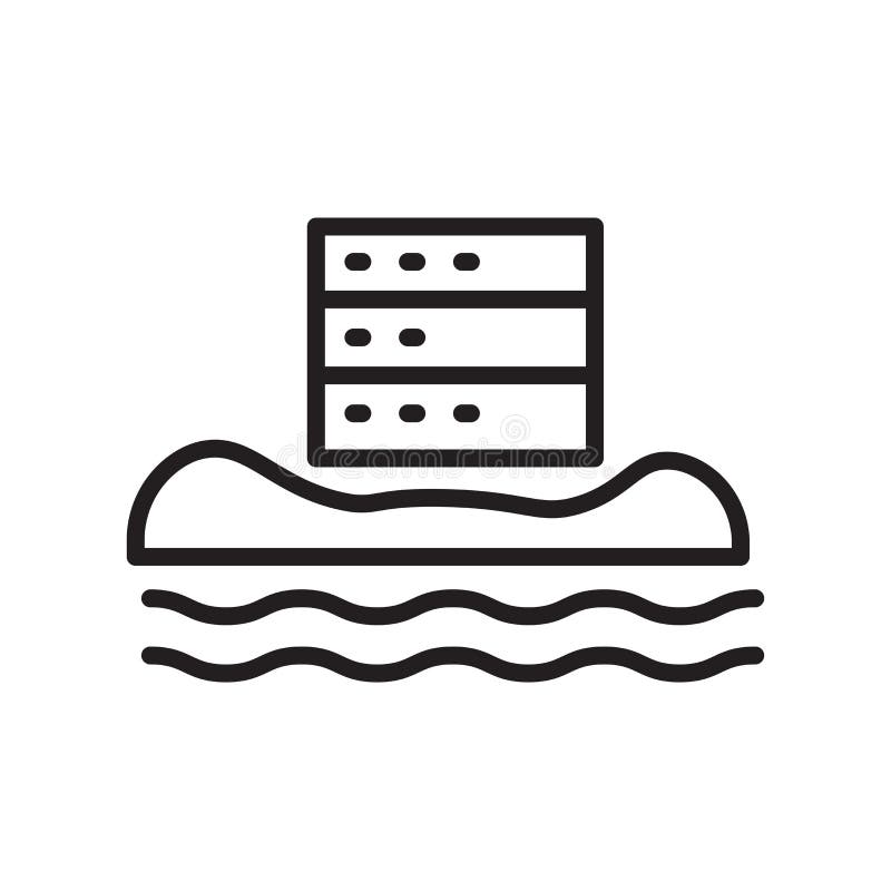 Data Icon Vector Sign and Symbol Isolated on White Background, D Stock ...