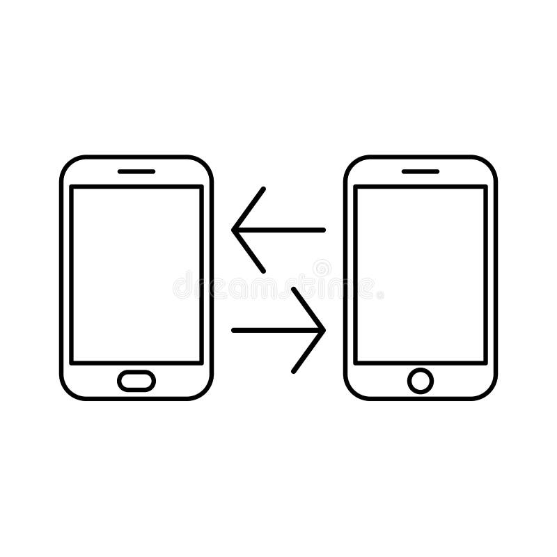 Data Image File Transfer between Device Smartphone. File Transfer Copy ...