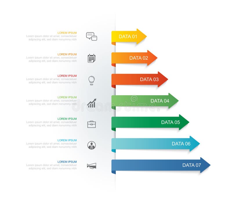 9 Data Infographics Square Index Template. Vector Illustration Abstract ...