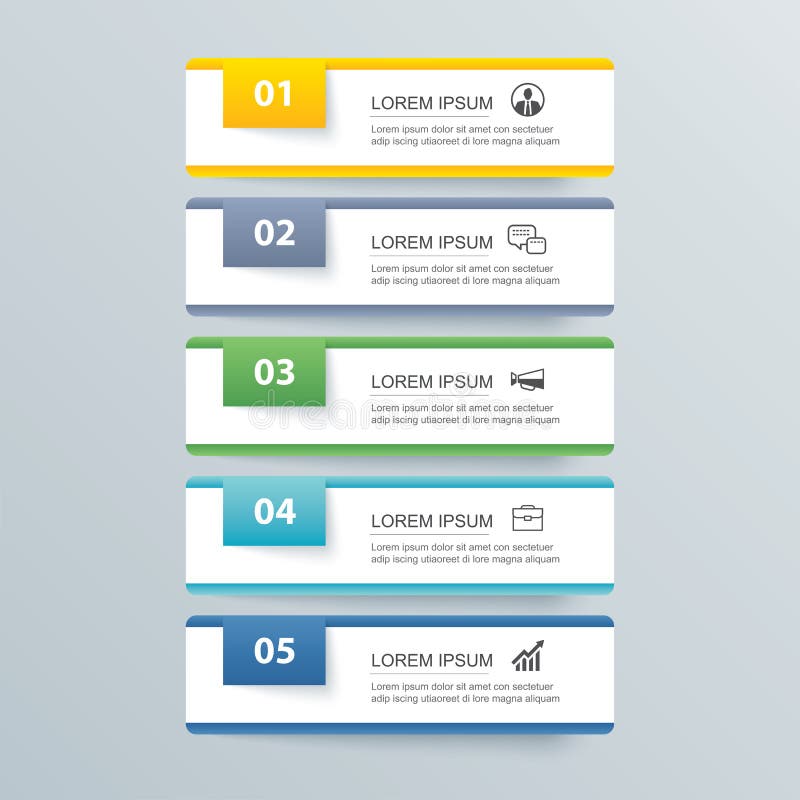 5 Data Infographics Tab Paper Index Template. Vector Illustration ... 5 Data Infographics Tab Paper Index Template. Vector Illustration ...