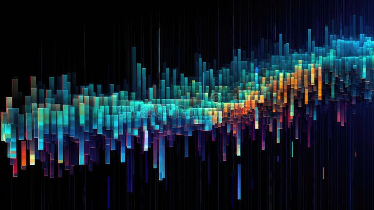 Data Information Cascade Abstract Stock Illustration - Illustration of ...