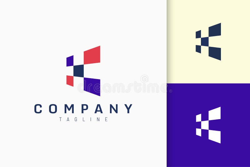 Data or Information Logo in Abstract Square Shape Represent Technology ...