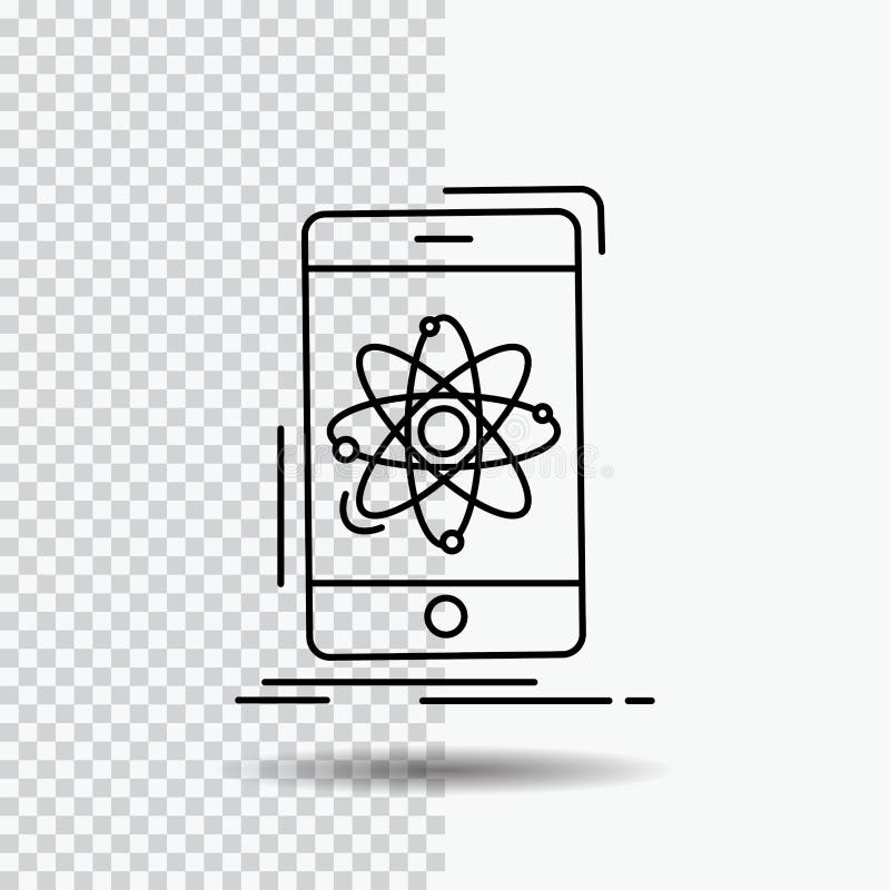 Data, Information, Mobile, Research, Science Line Icon on Transparent ...