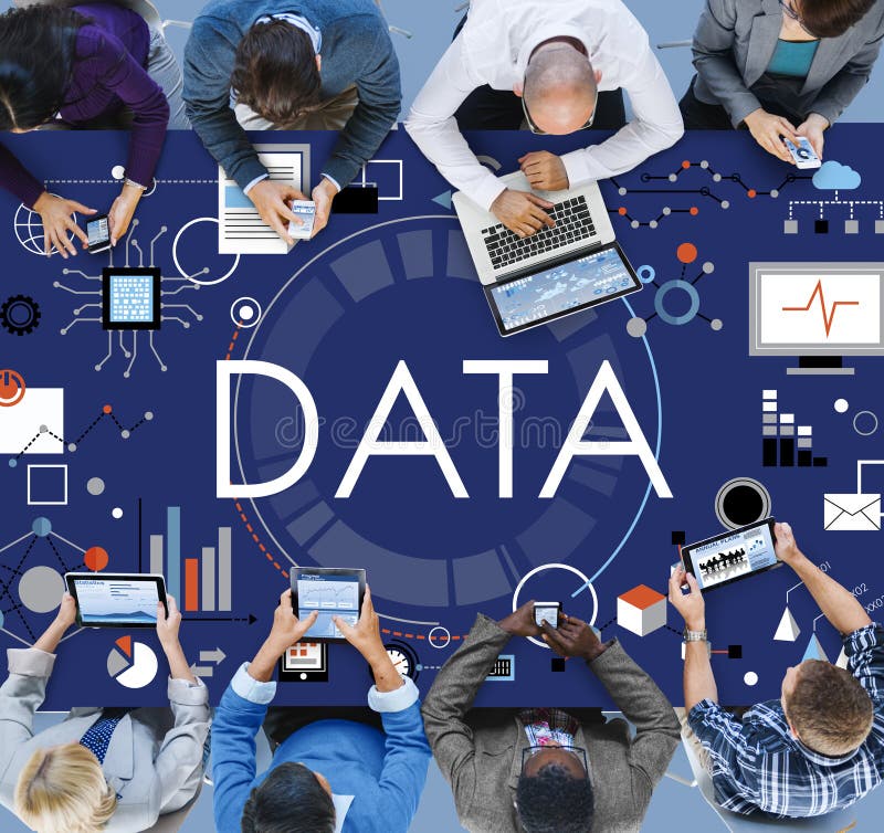 Data Information Statistics Technology Analysis Concept Stock Image ...