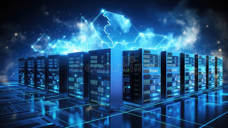 Data Information Technology Illustration Stock Illustration - Illustration of connectivity ...