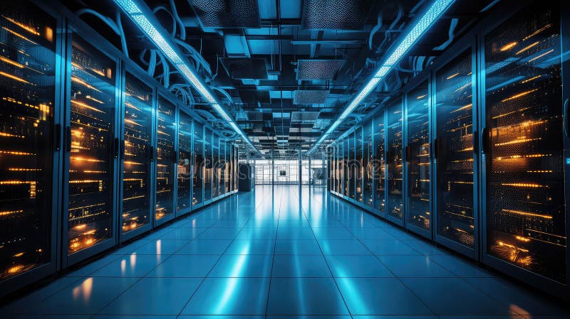 Data Information Technology Infrastructure Stock Illustration - Illustration of generated ...