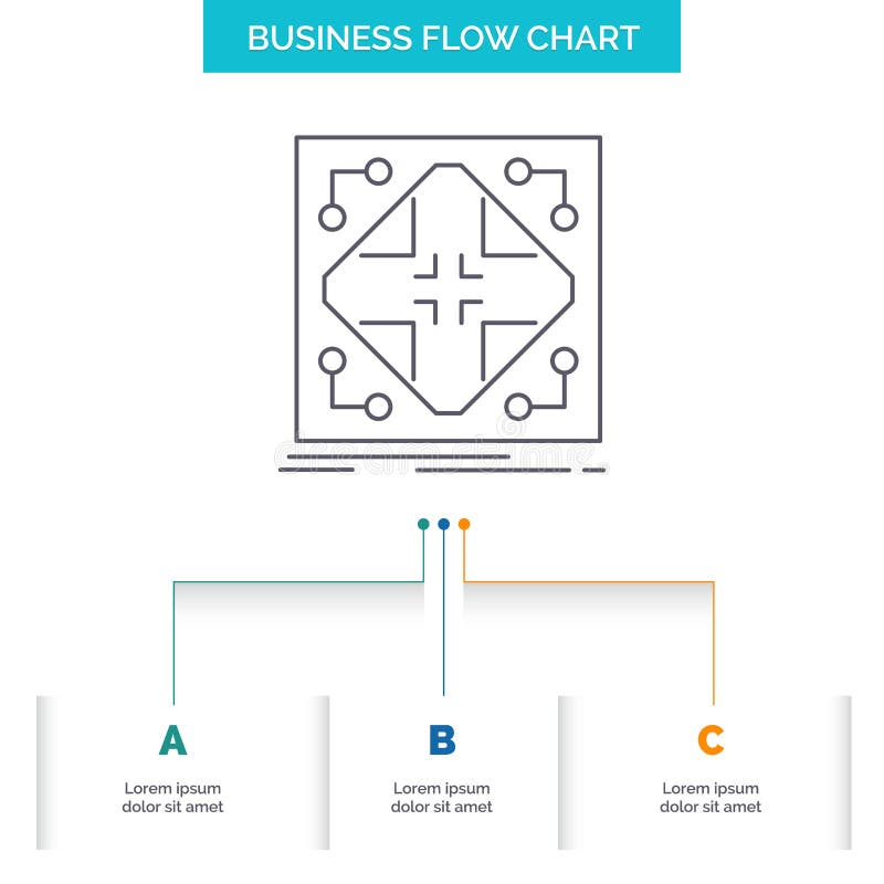 Data, Infrastructure, Network, Matrix, Grid Business Flow Chart Design ...