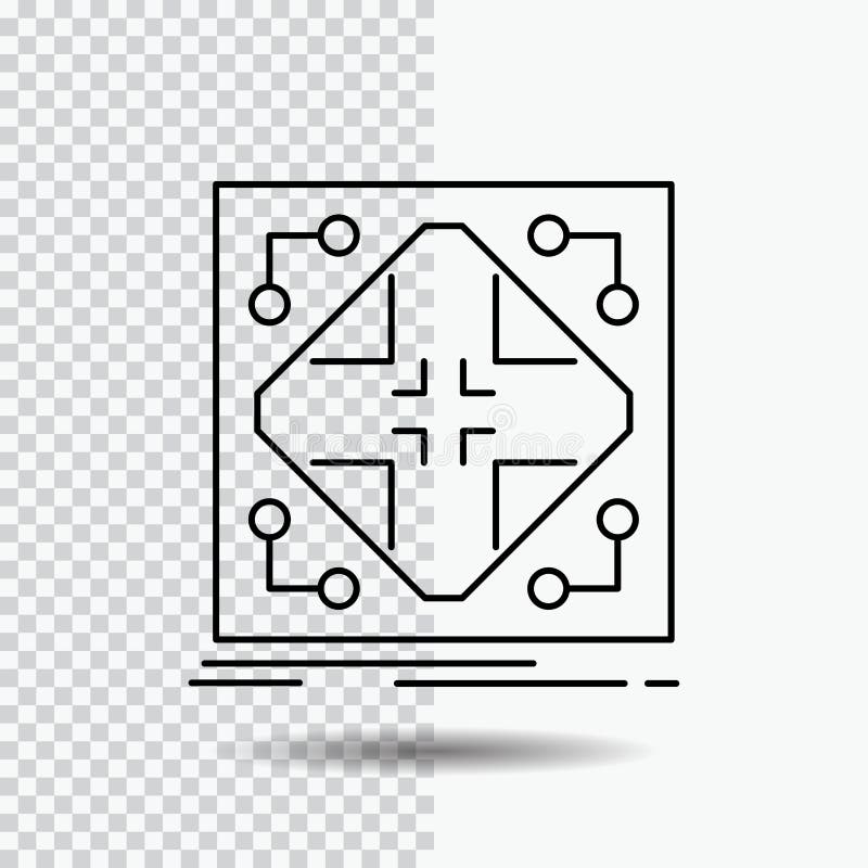 Data, Infrastructure, Network, Matrix, Grid Line Icon on Transparent ...