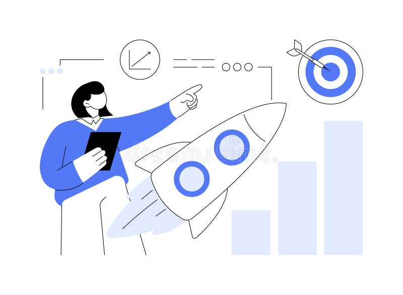 Data Initiative Abstract Concept Vector Illustration. Stock Vector ...