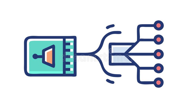 Data Input Output Icon for System Connectivity, Vector Design ...