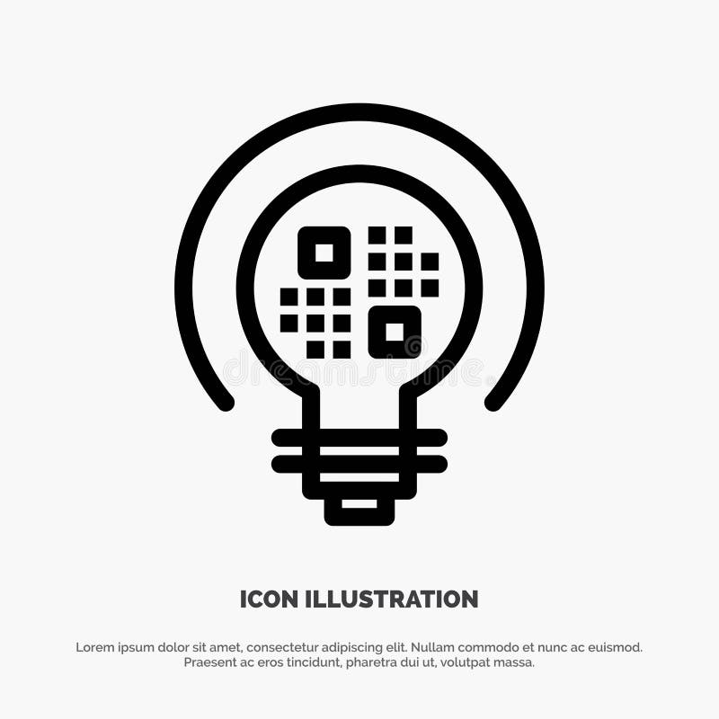Data, Insight, Light, Bulb Line Icon Vector Stock Vector - Illustration ...