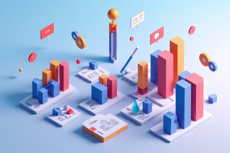 Data Insights Flow stock illustration. Illustration of technology ...
