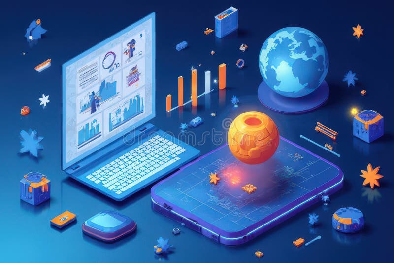 Data Insights Flow stock illustration. Illustration of progress - 360468223