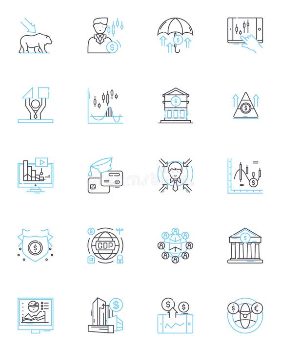Data Insights Linear Icons Set. Analytics, Trends, Patterns ...