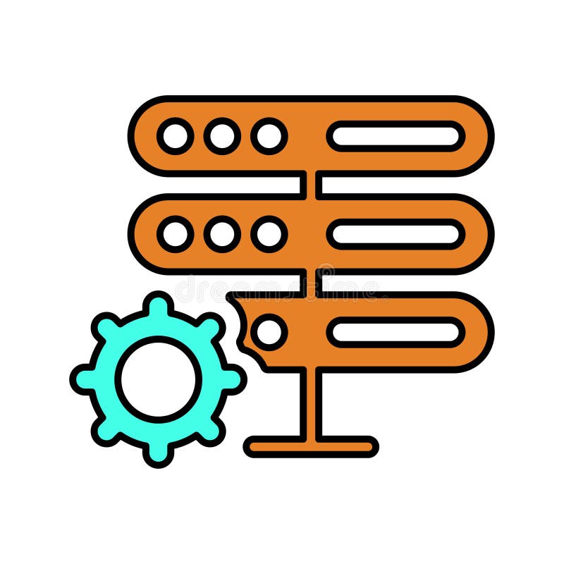 Data Integrated, Data Management, Data Processing Icon Stock ...