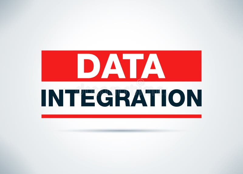 Data Integration Red Banner Abstract Background Stock Illustration ...