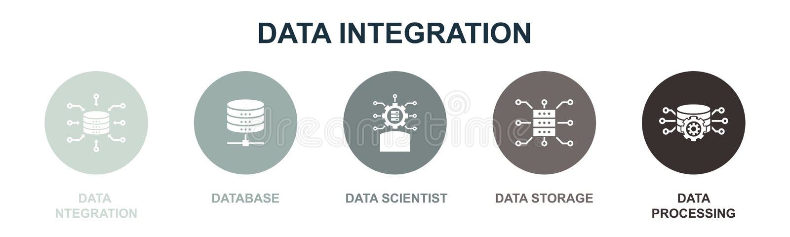 Data Integration Presentation Template Stock Vector - Illustration of ... Data Integration Presentation Template Stock Vector - Illustration of ...