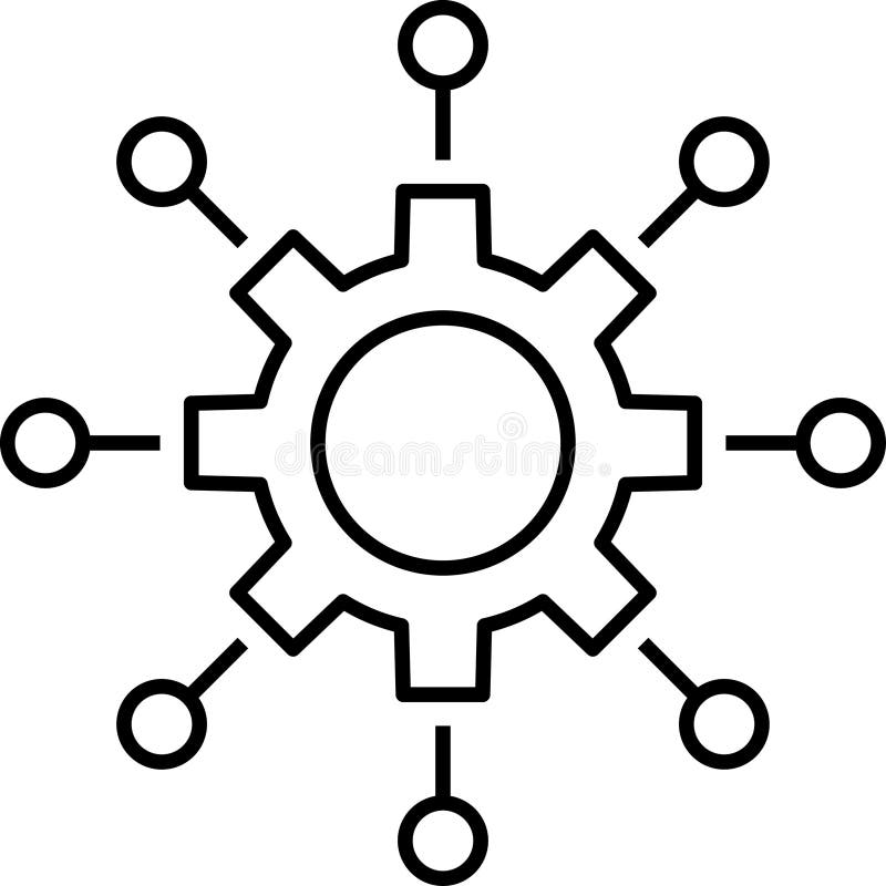 Data Integration Icon. Software, Api Thin Line Symbol Isolated on White ...