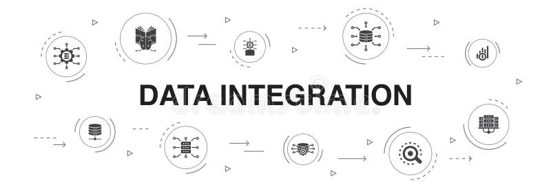 Data Integration Infographic 10 Option Stock Vector - Illustration of ...