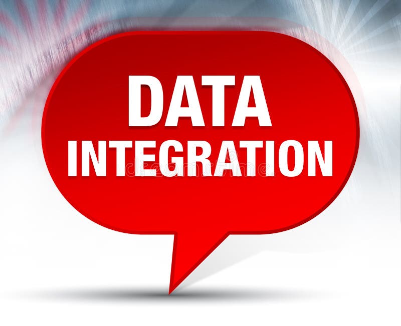 Data Integration Red Banner Abstract Background Stock Illustration ...