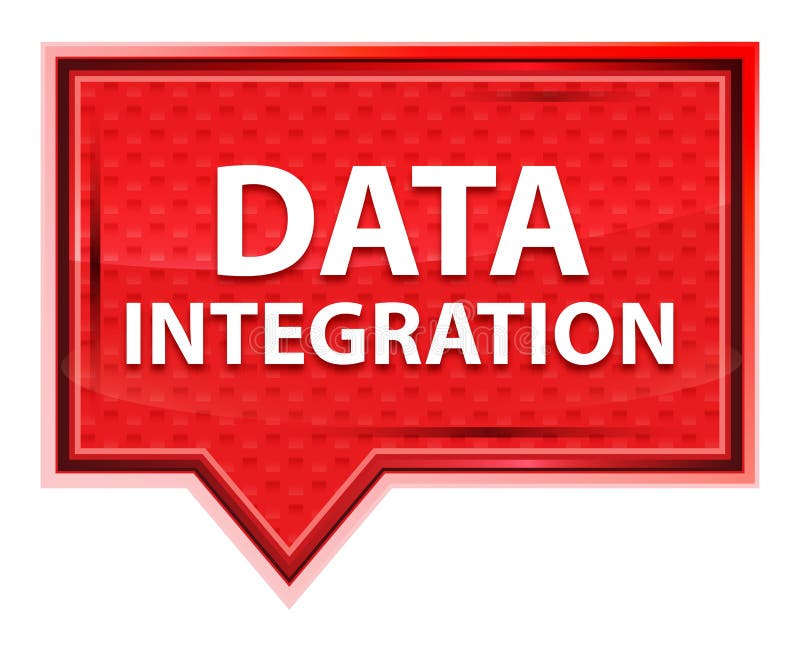 Data Integration Misty Rose Pink Banner Button Stock Illustration ...